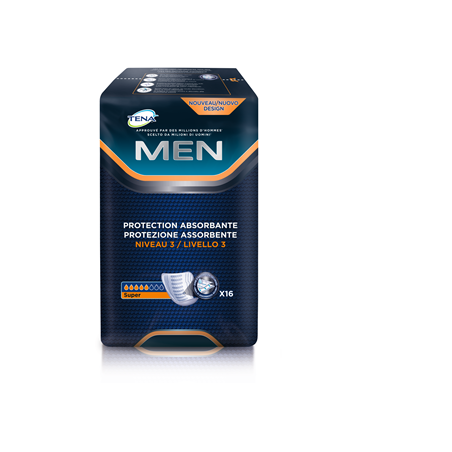 Protection urinaire homme - TENA Men Niveau 3 - Pack 10 sachets| SENEA