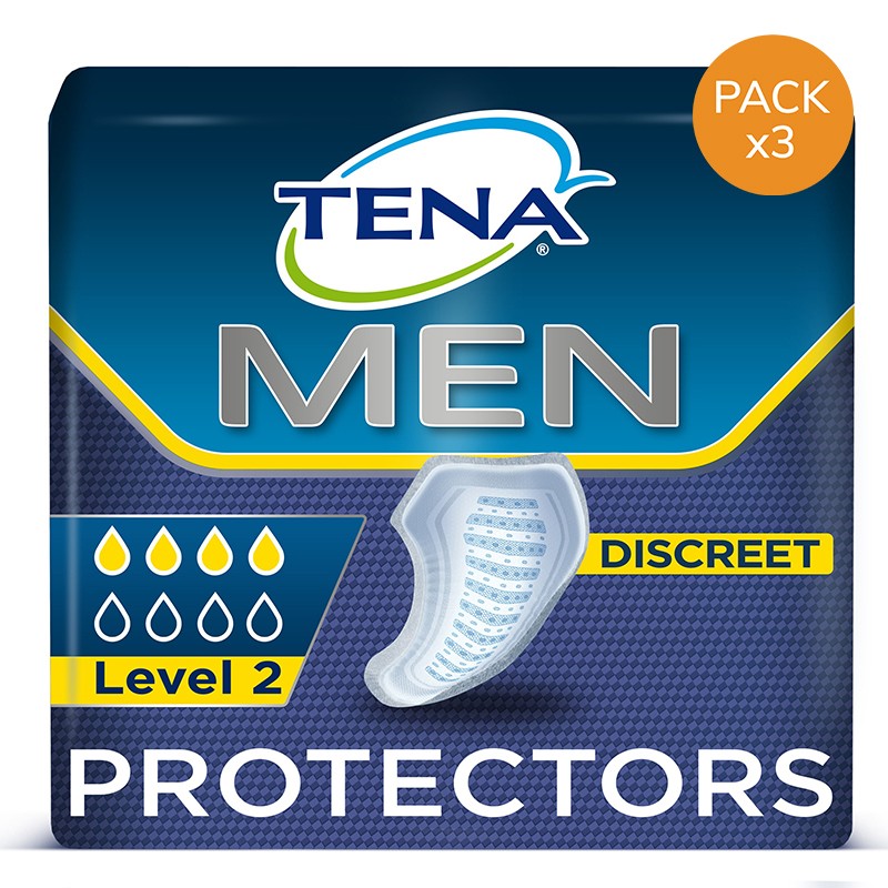 Protection urinaire homme - TENA Men Niveau 2 - Pack 3 sachets| SENEA