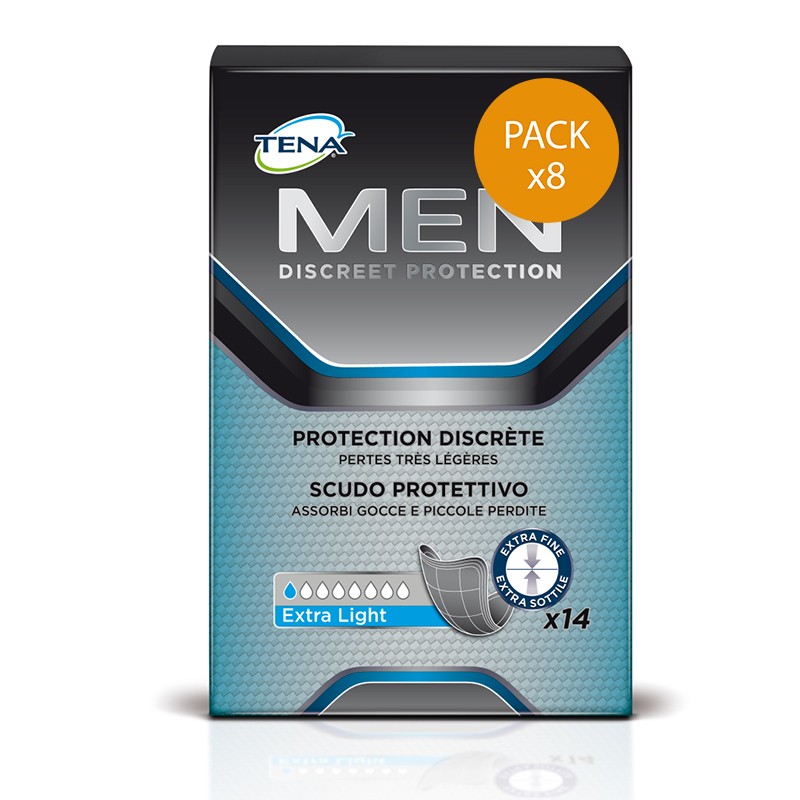 Protection urinaire homme TENA Men Extra Light - Pack 8 sachets| SENEA
