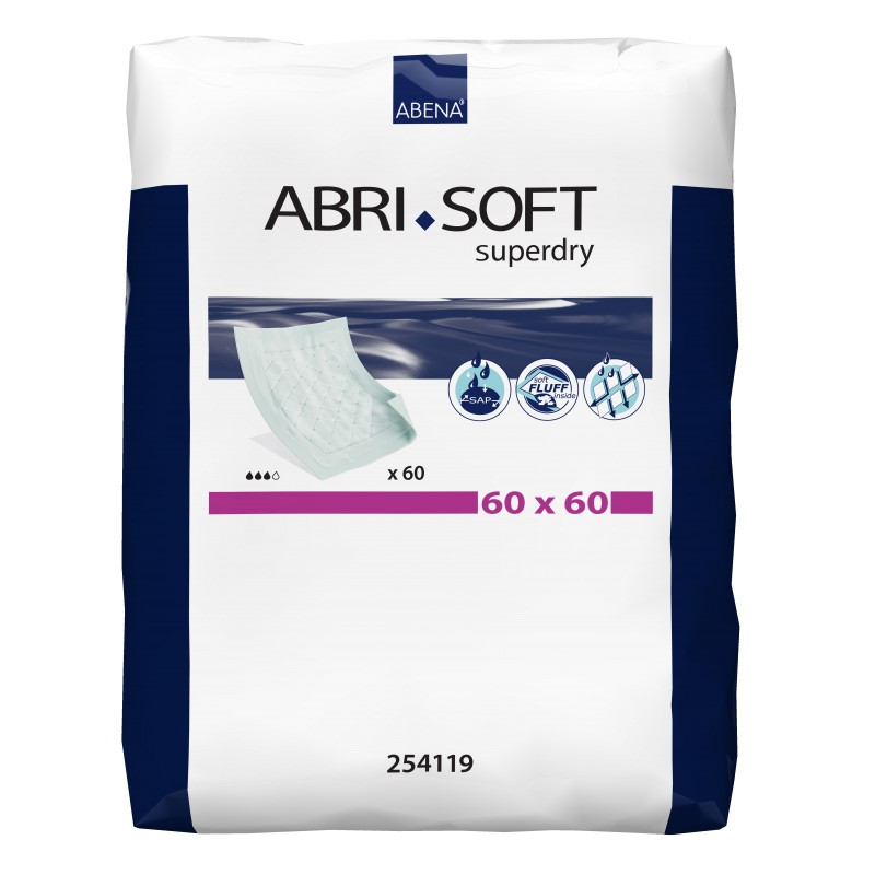 Alèse jetable Abena Abri-Soft SuperDry - 60x60 - Pack de 4 sachets