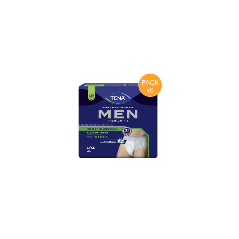 Protection urinaire homme TENA Men Premium Fit -Large-6 sachets| SENEA