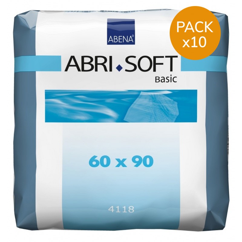 Alèse jetable Abri-Soft basic 60x90 - Pack de 10 sachets