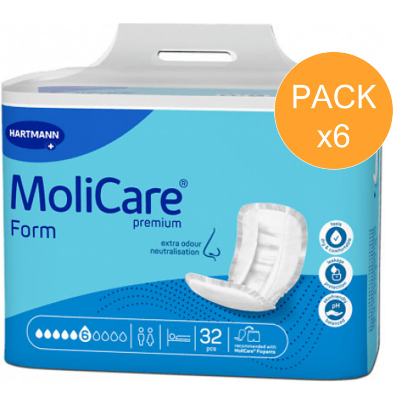 Protection Hartmann Molicare Form Extra Plus 6 Gouttes - pack de 6